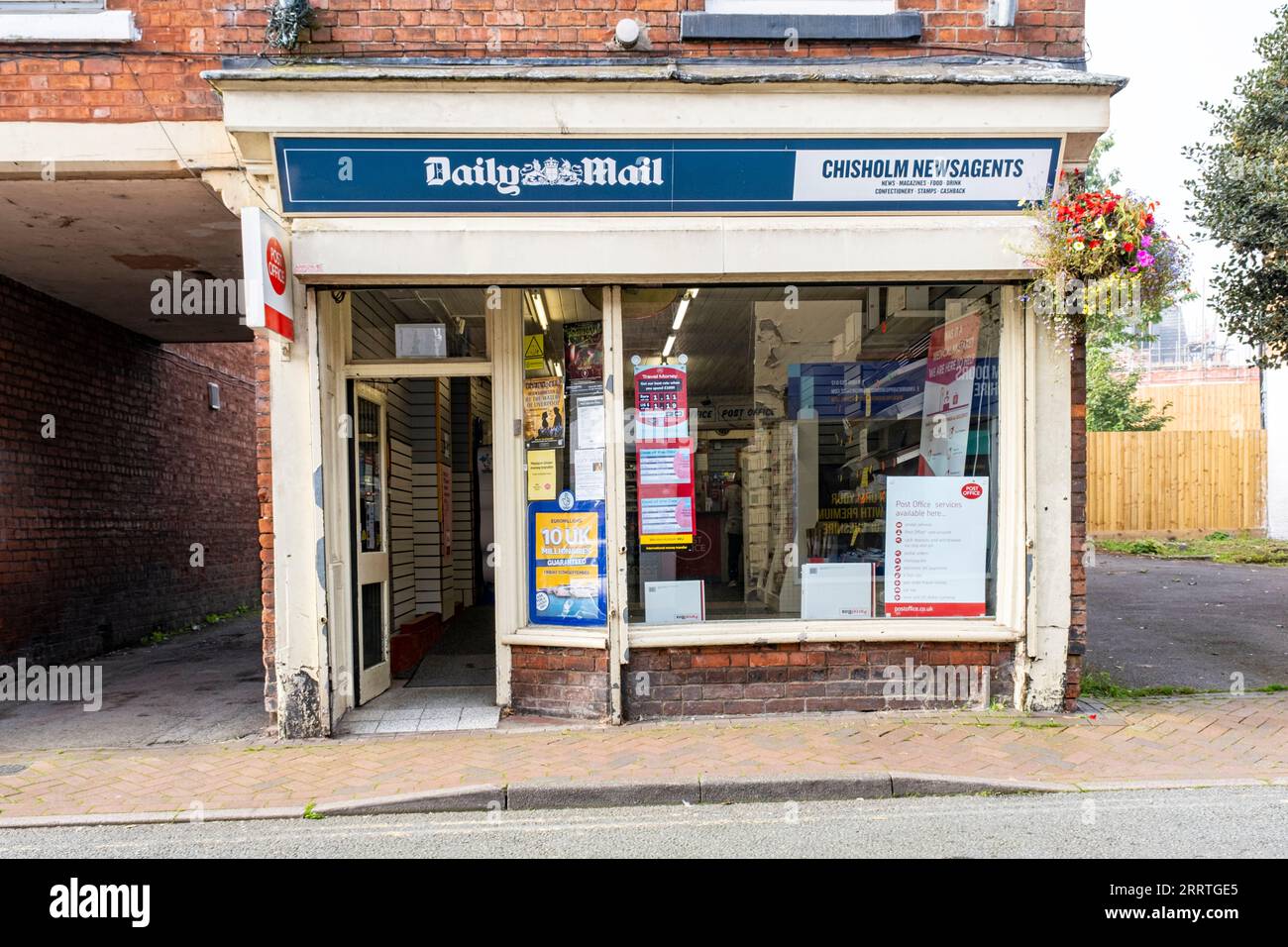 Mail & News agent in town centre of Middlewich Cheshire UK Stock Photo ...