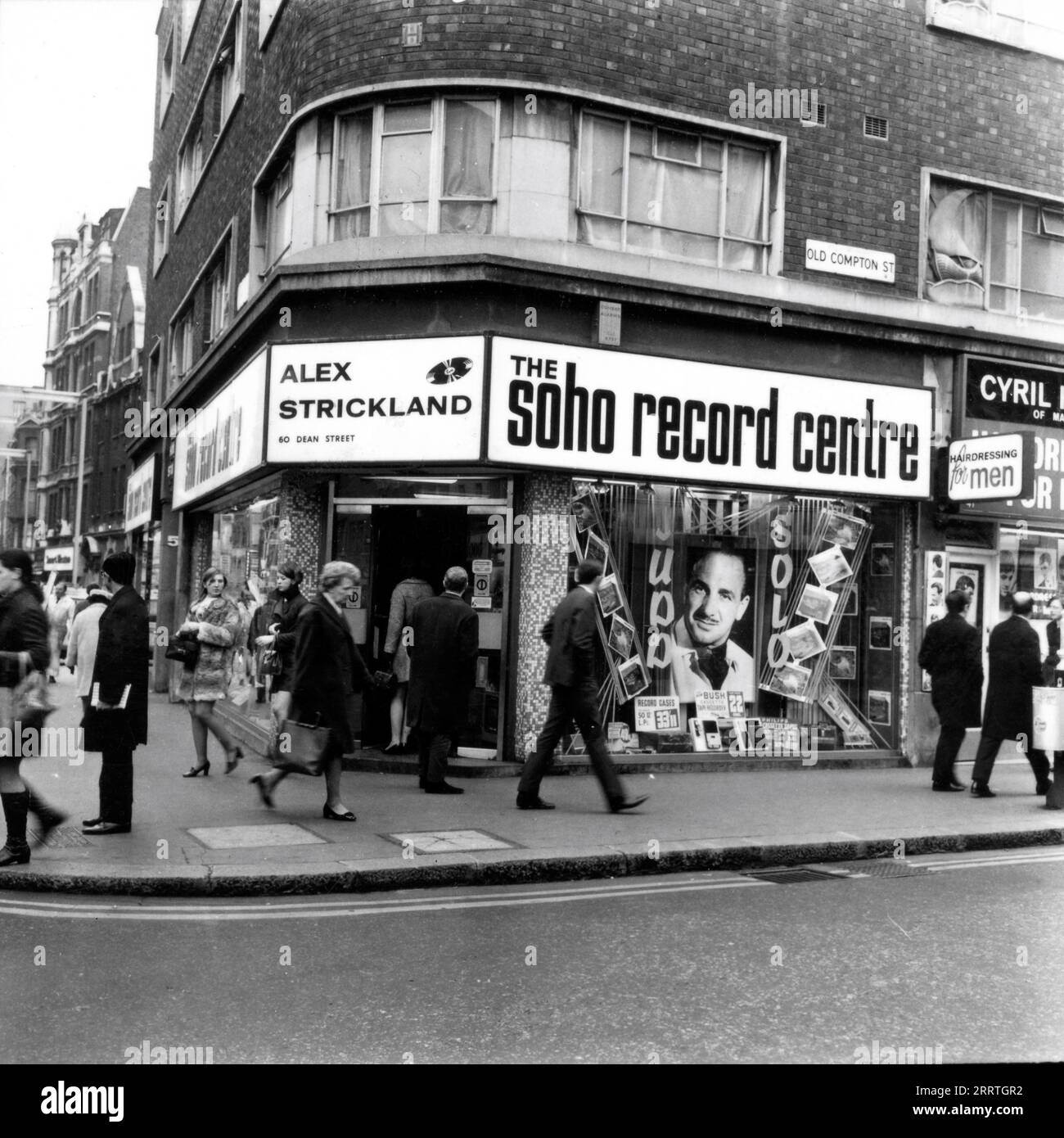 ALEX STRICKLAND flagship store / shop THE SOHO RECORD CENTRE at corner ...