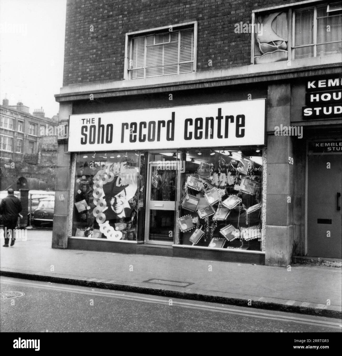 ALEX STRICKLAND flagship store / shop THE SOHO RECORD CENTRE at corner of DEAN STREET and OLD ...