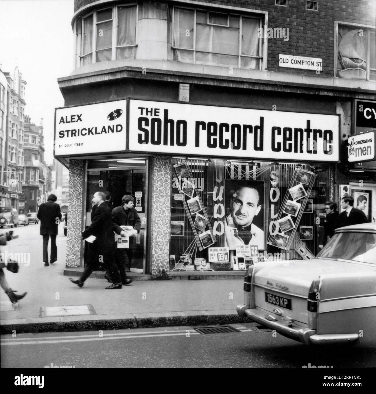 ALEX STRICKLAND flagship store / shop THE SOHO RECORD CENTRE at corner of DEAN STREET and OLD ...
