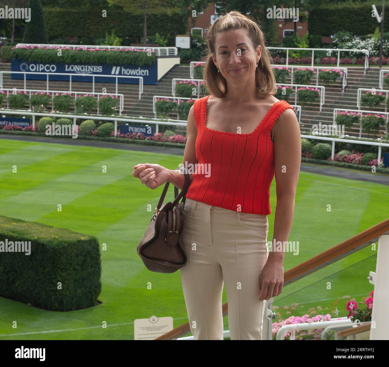 Ascot, Berkshire, UK. 8th September, 2023. Jockey Hayley Turner arrives ...