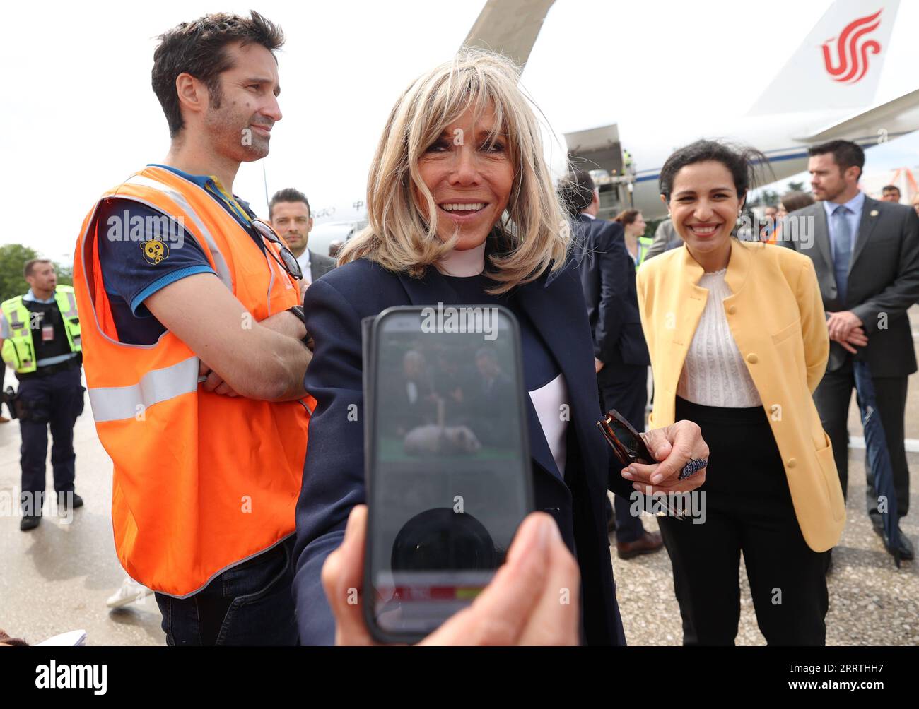 230726 -- PARIS, July 26, 2023 -- Brigitte Macron, wife of French ...