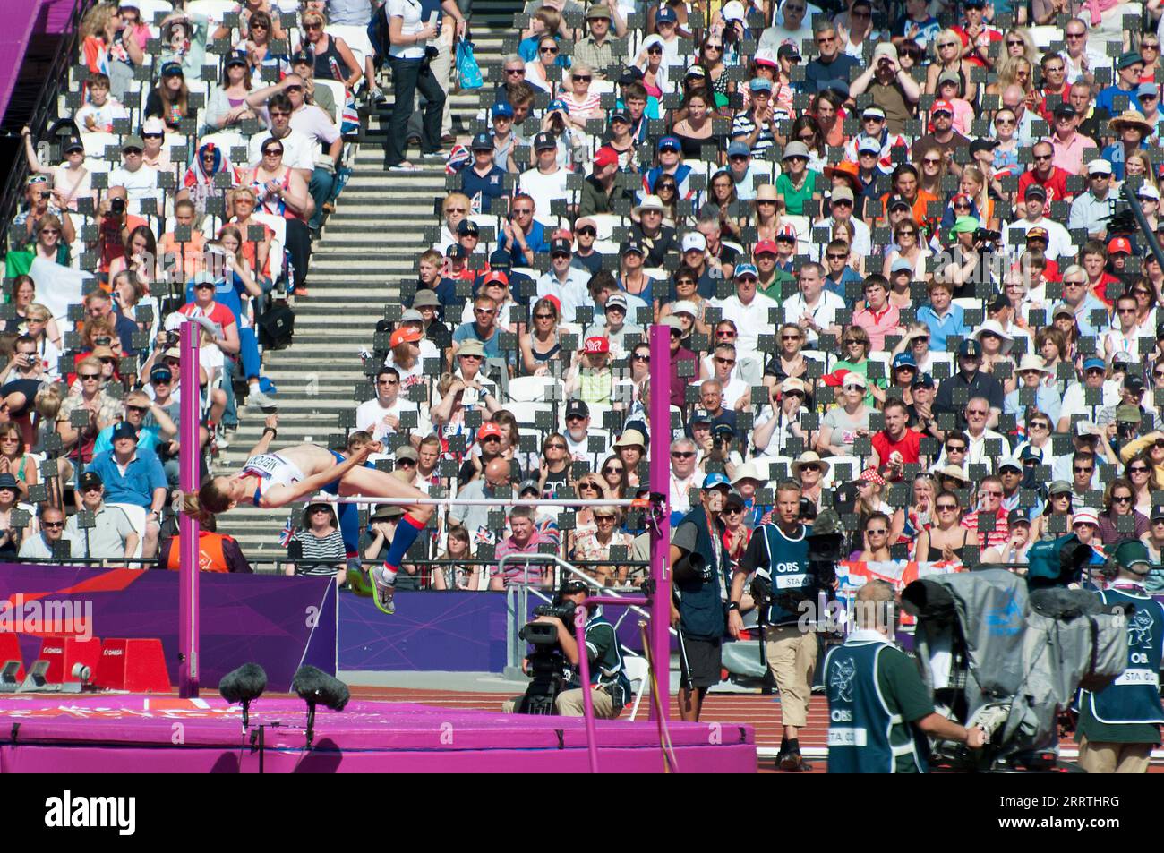 Women's High-Jump at the London 2012 Olympics Stock Photo - Alamy