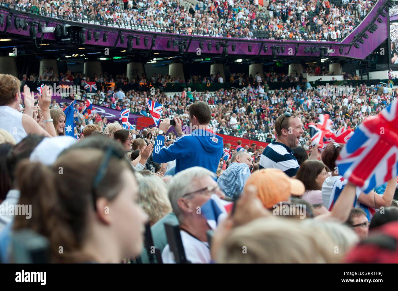 Crowd Of People Cheering Olympics