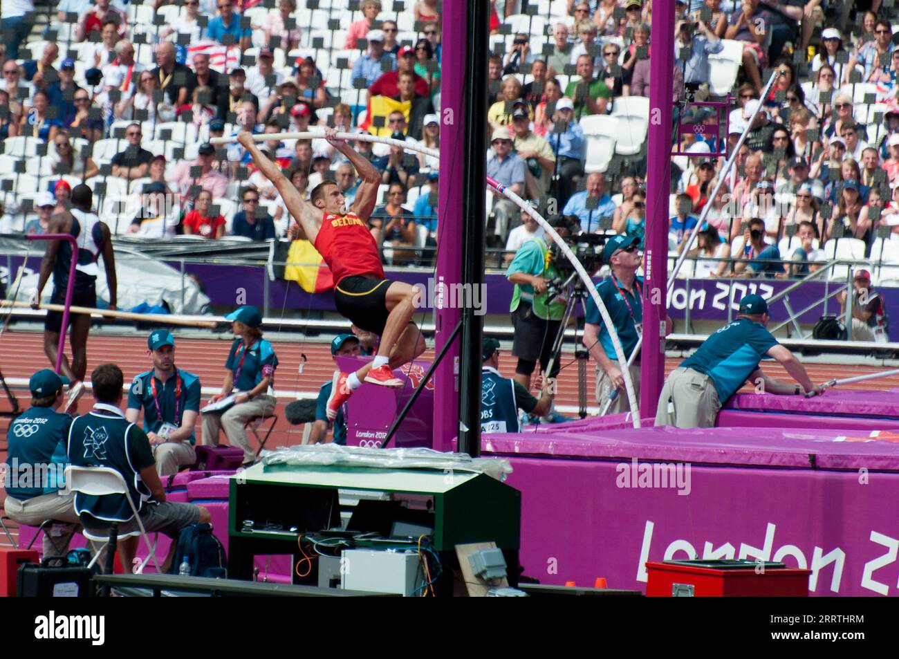 Mens Pole-Vault competition at the London 2012 Olympics Stock Photo - Alamy