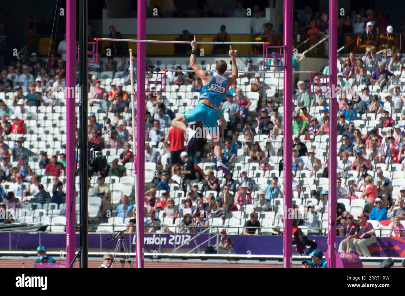 Mens Pole-Vault competition at the London 2012 Olympics Stock Photo - Alamy