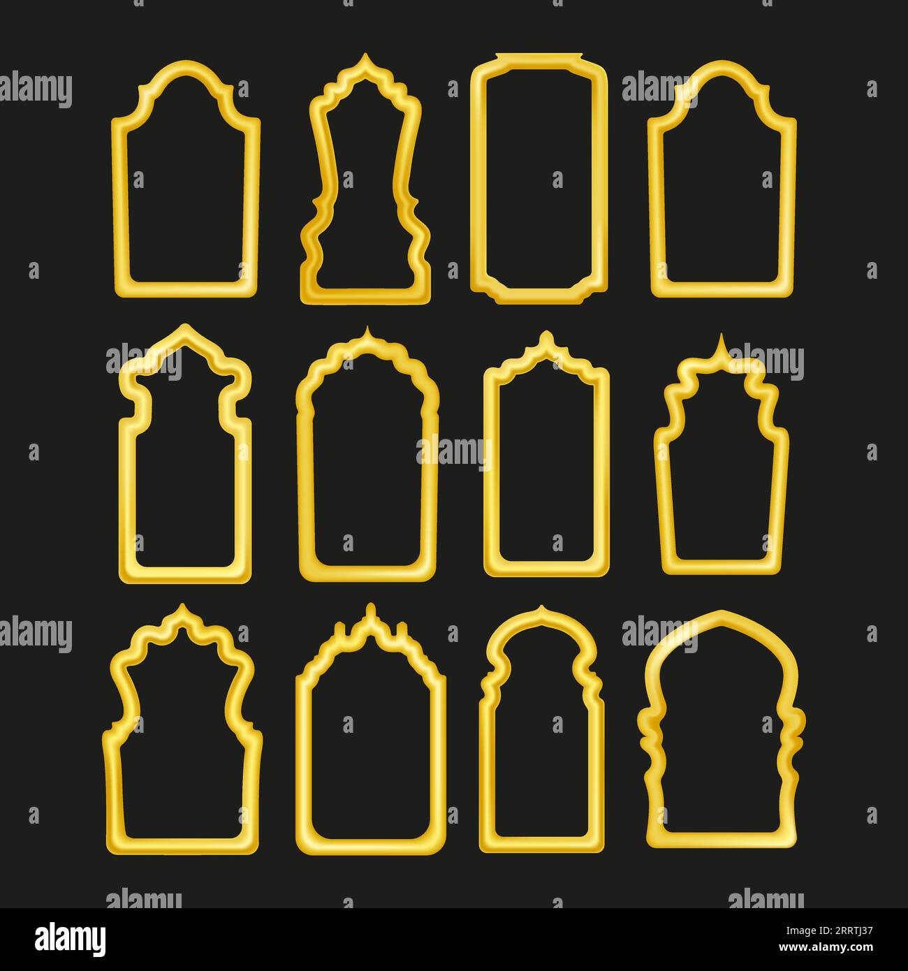 Gold shape Stock Vector Images - Alamy