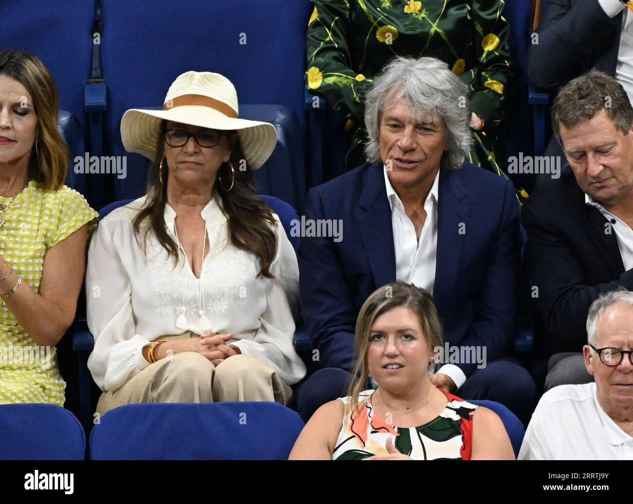 Flushing NY, USA. 08th Sep, 2023. **NO NY NEWSPAPERS** Jon Bon Jovi and ...