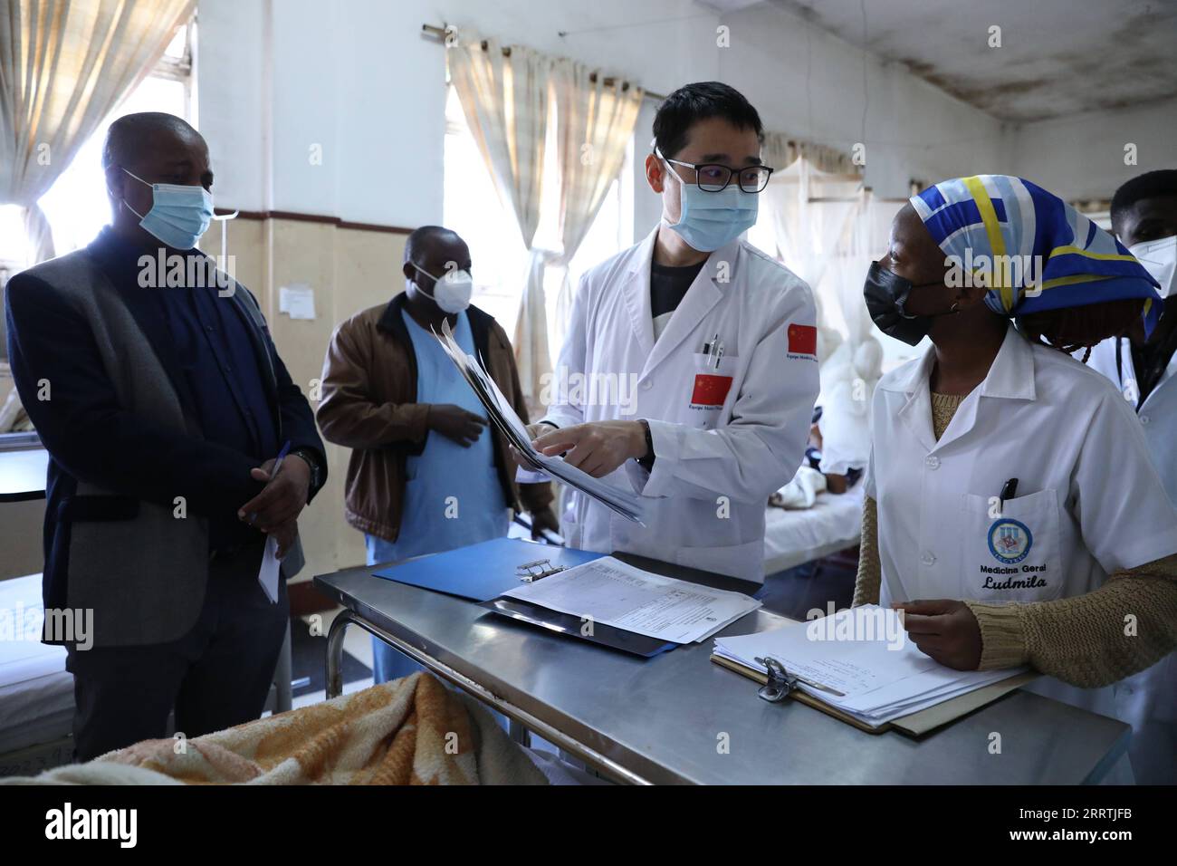 230728 -- MAPUTO, July 28, 2023 -- Tang Xu 2nd R, an orthopedic surgeon ...