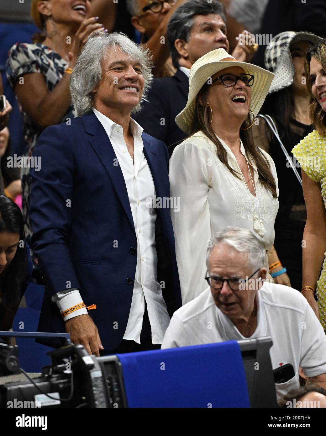 Flushing NY, USA. 08th Sep, 2023. **NO NY NEWSPAPERS** Jon Bon Jovi and ...
