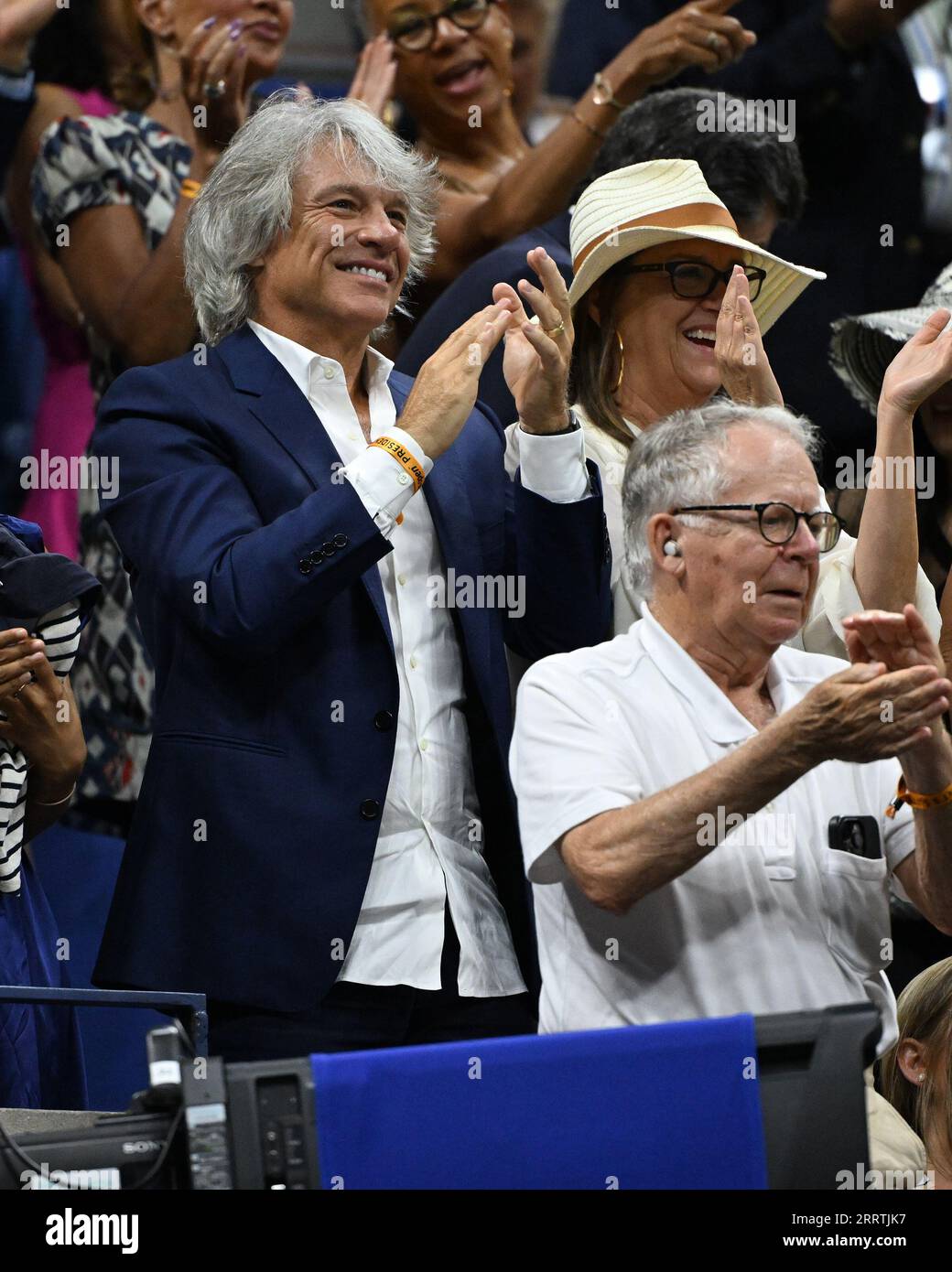 Flushing NY, USA. 08th Sep, 2023. **NO NY NEWSPAPERS** Jon Bon Jovi and ...