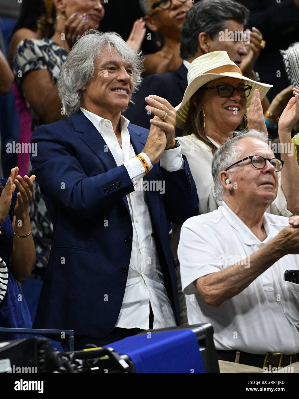 Flushing NY, USA. 08th Sep, 2023. **NO NY NEWSPAPERS** Jon Bon Jovi and ...