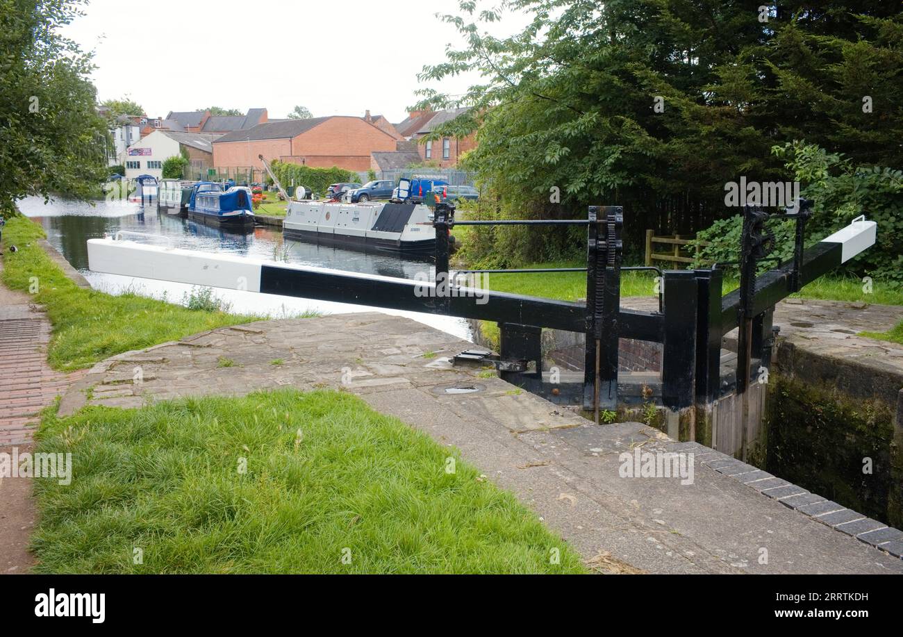 Retford town lock and small marina Stock Photo - Alamy