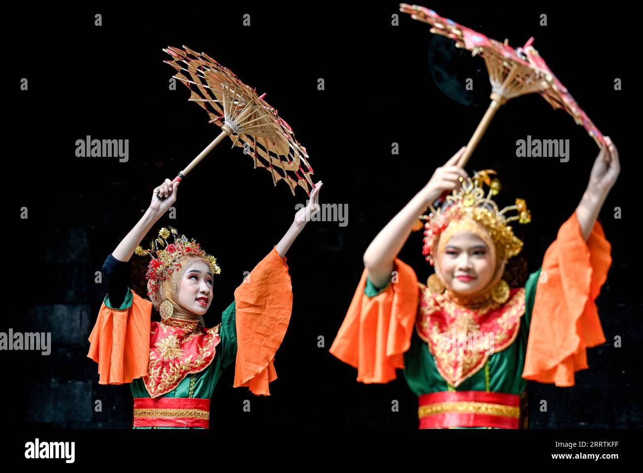 230729 -- SOUTH TANGERANG, July 29, 2023 -- Dancers perform Indonesian ...