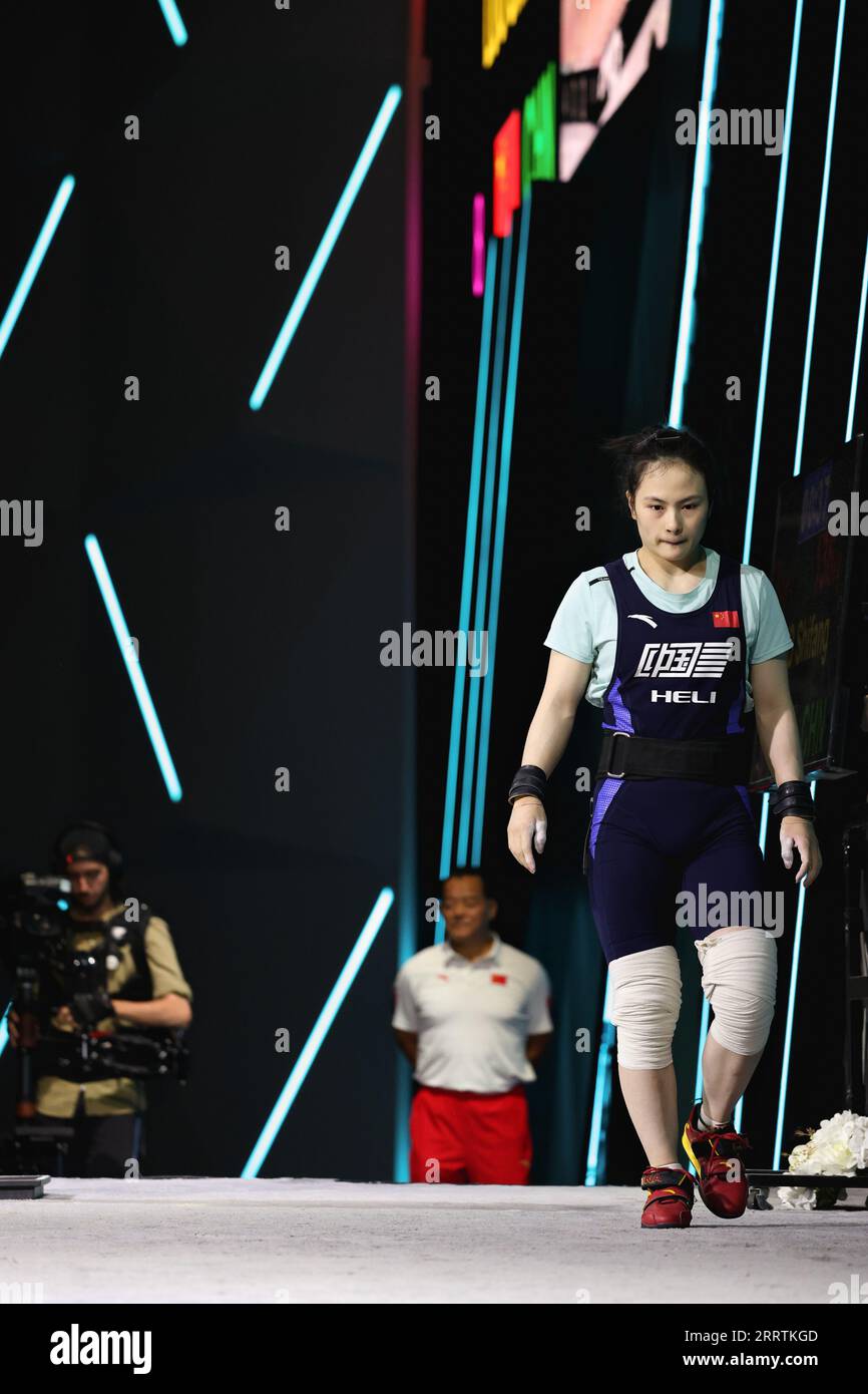 Riyadh, Saudi Arabia. 8th Sep, 2023. Luo Shifang (front) of China ...