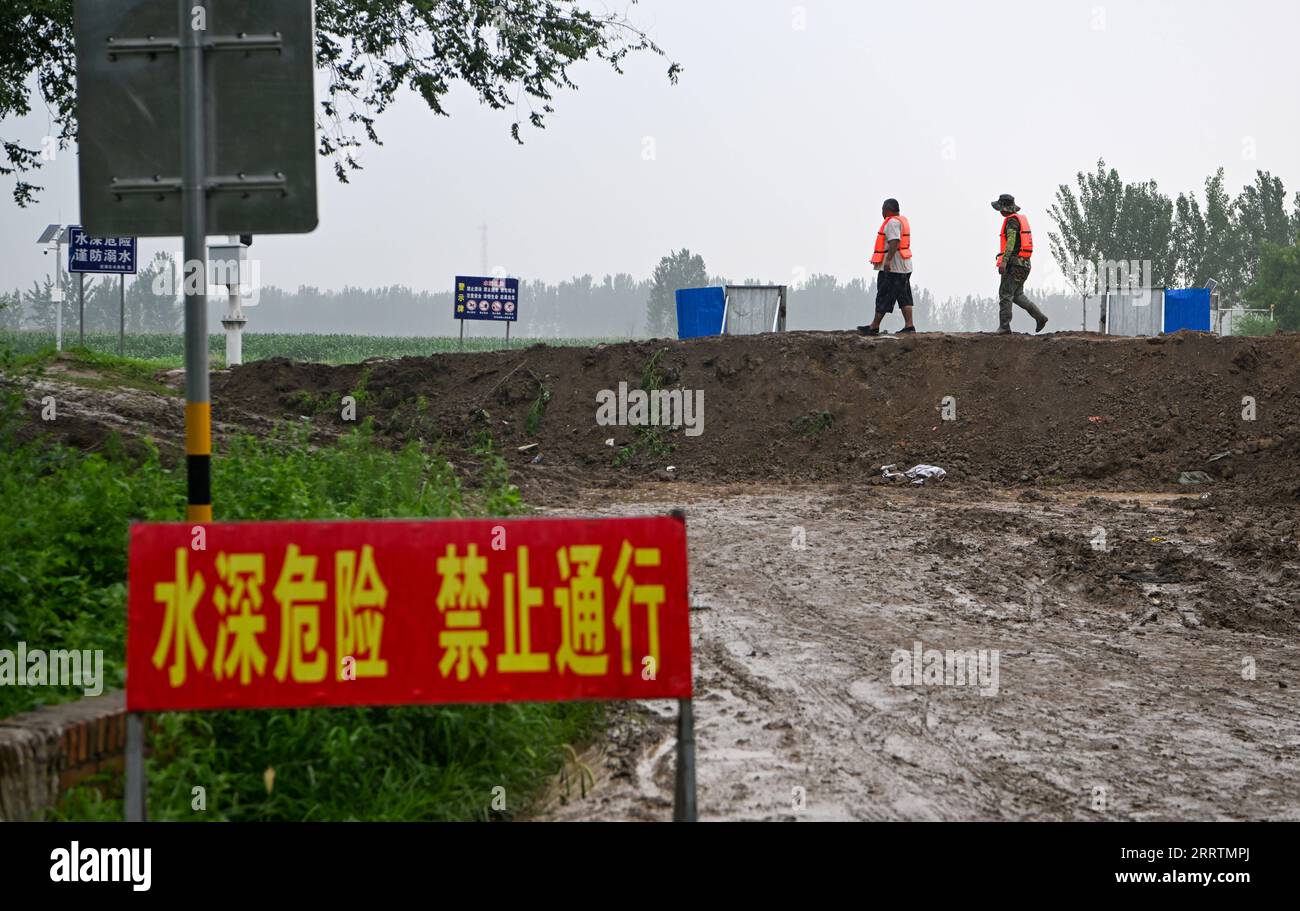 China flood 2023 yongding hi-res stock photography and images - Alamy