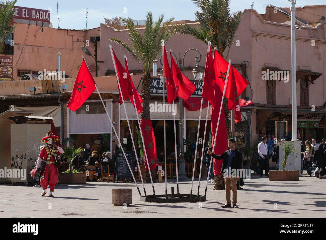The moroccan flag and koutoubia hi-res stock photography and images - Alamy