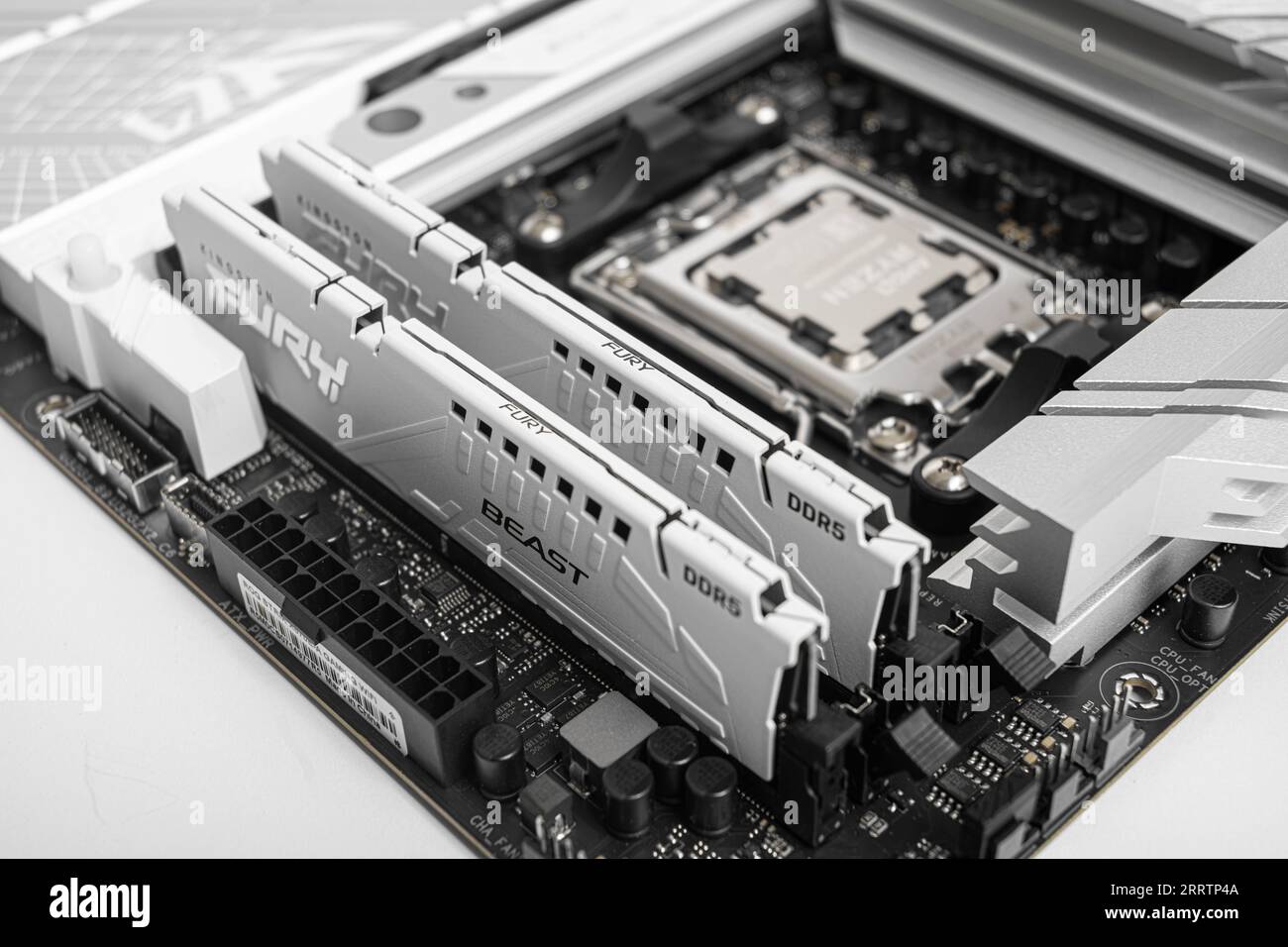 AMD Ryzen 9 7950X3D processor close-up. Studio shot Stock Photo - Alamy