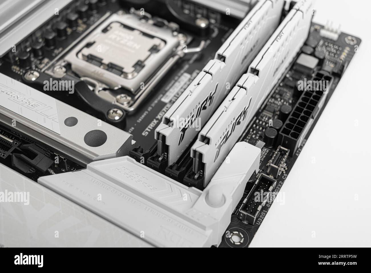 AMD Ryzen 9 7950X3D processor close-up. Studio shot Stock Photo - Alamy