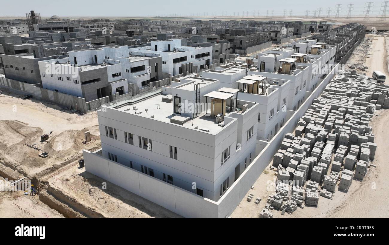 230807 -- AHMADI GOVERNORATE, Aug. 7, 2023 -- This aerial photo taken ...