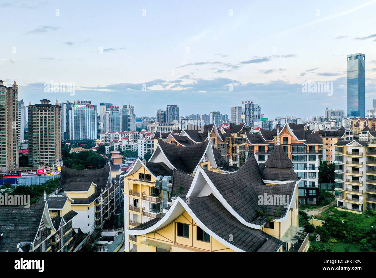 (230909) -- NANNING, Sept. 9, 2023 (Xinhua) -- This aerial photo taken ...