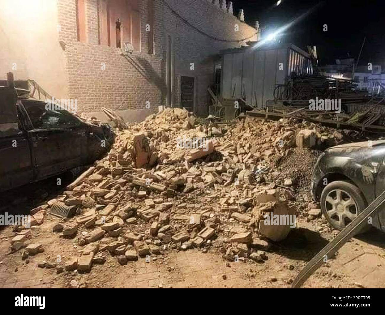 Marrakesh. 9th Sep, 2023. This photo taken on Sept. 9, 2023 shows ...