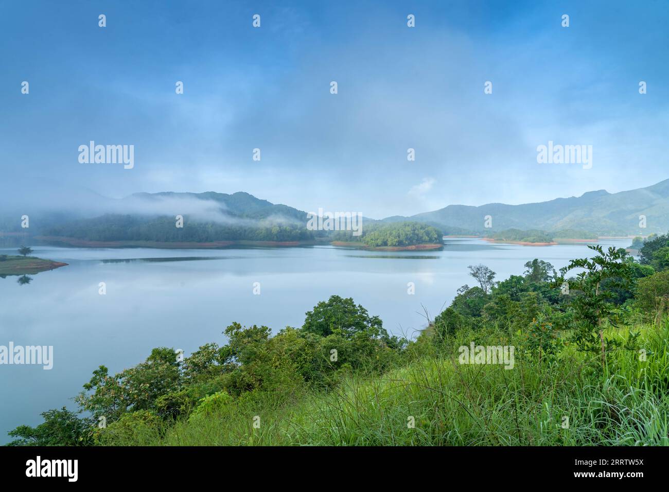 Banasura Sagar Dam is a beautiful landscape at tourist hotspot in ...