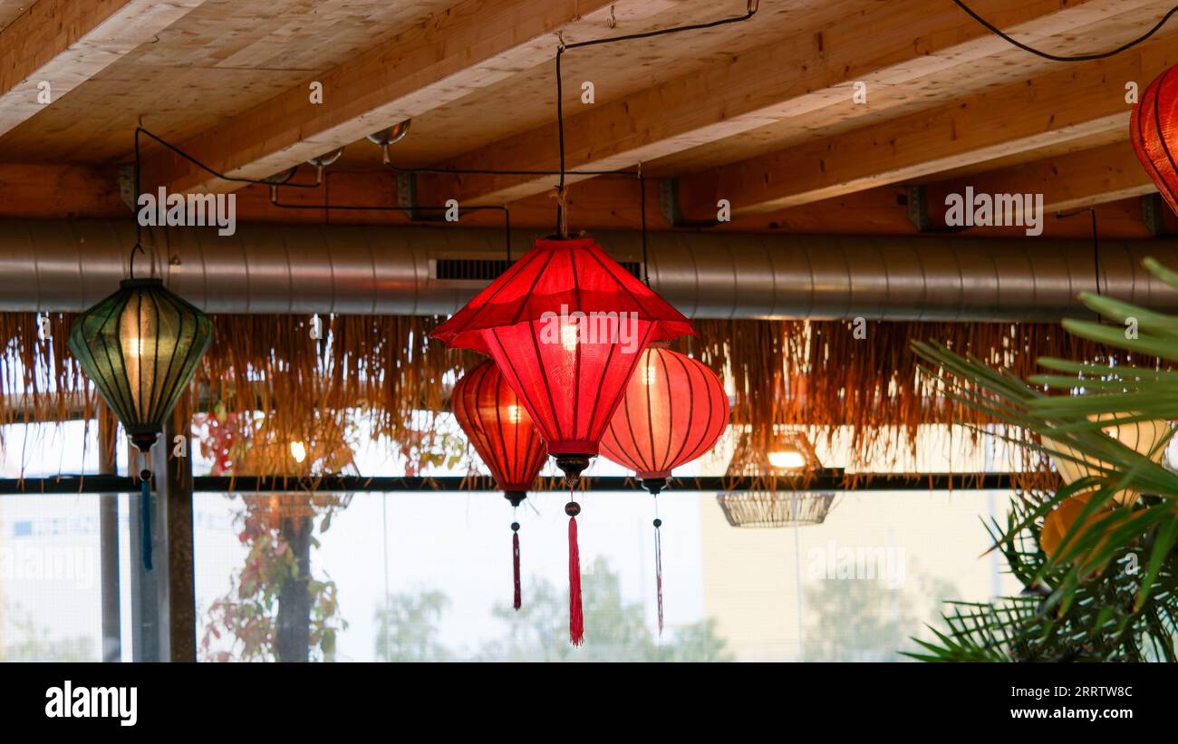 Wood ceiling accents hi-res stock photography and images - Alamy