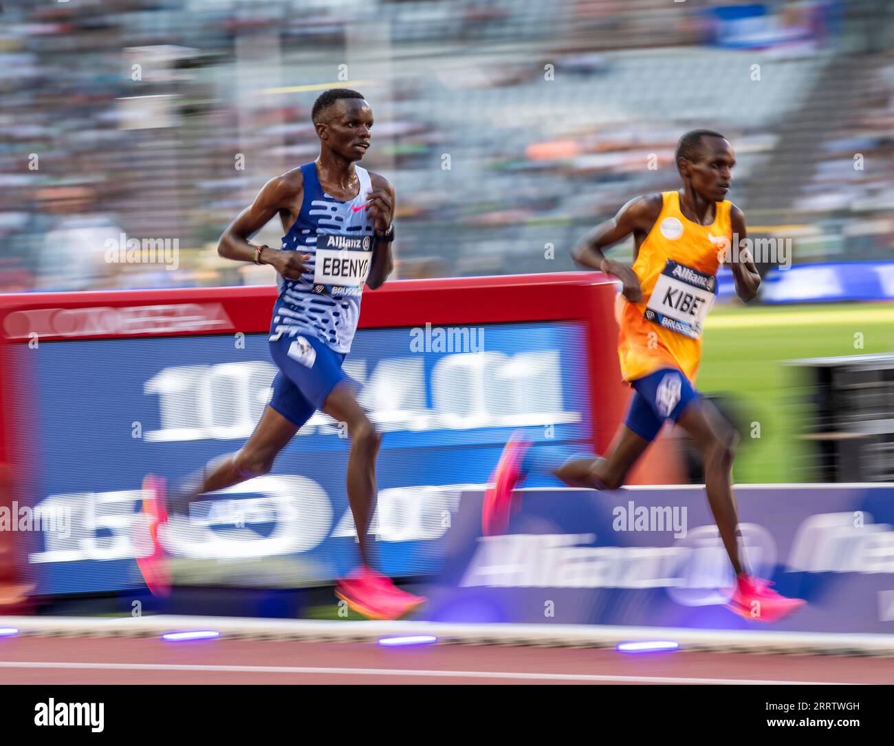 Daniel Simiu Ebenyo of Kenya competing in the men’s 10,000m at the ...