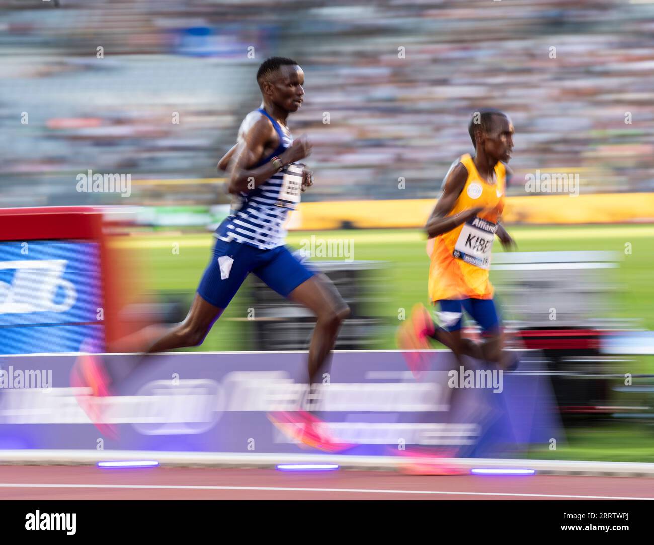 Daniel Simiu Ebenyo of Kenya competing in the men’s 10,000m at the ...