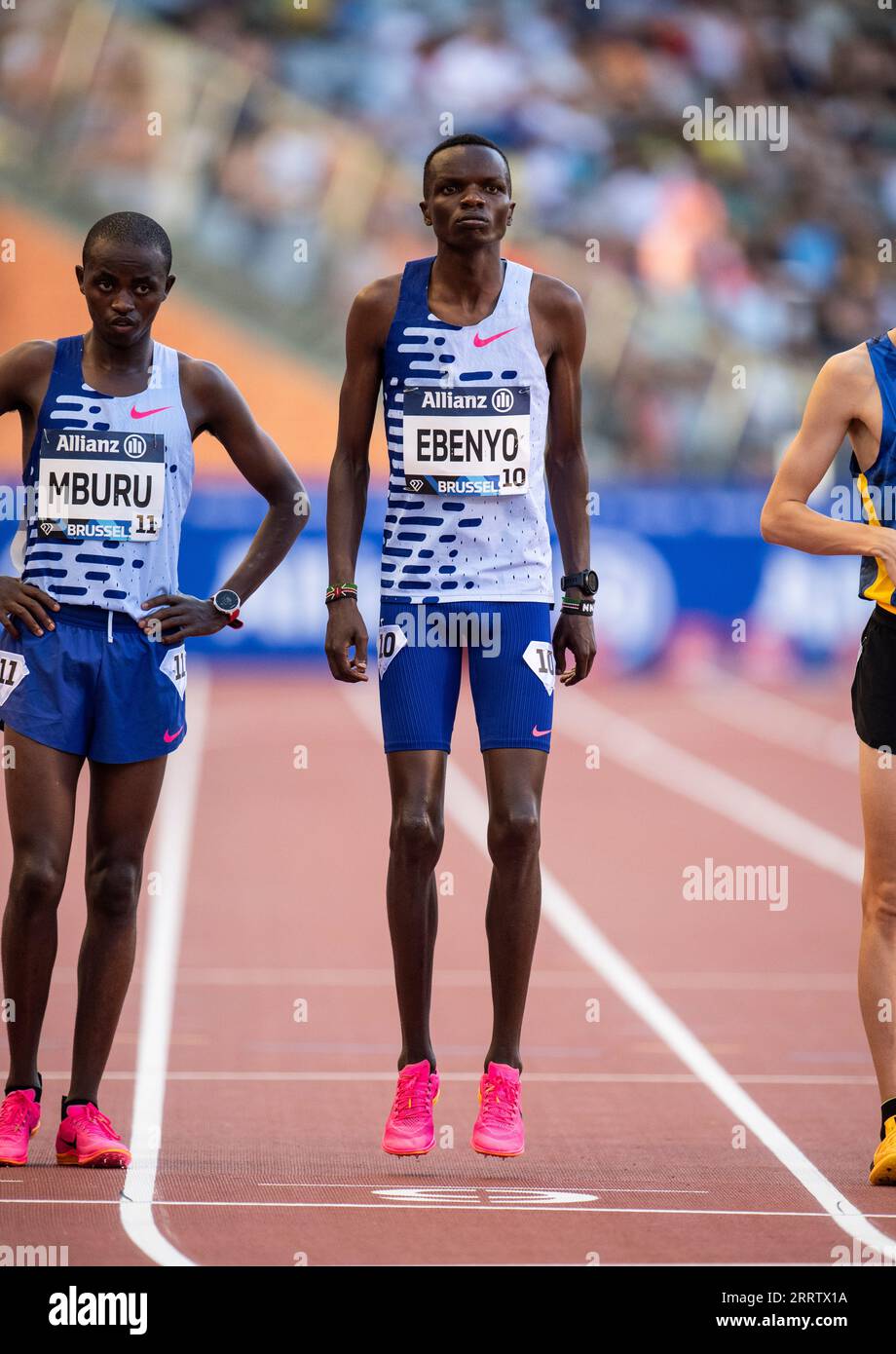 Daniel Simiu Ebenyo of Kenya competing in the men’s 10,000m at the ...