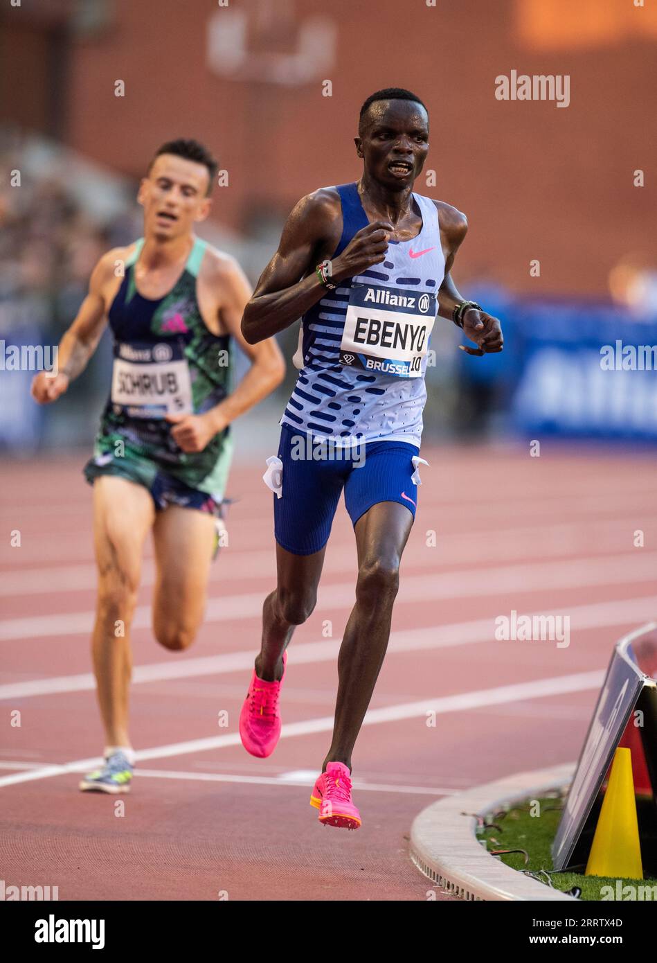 Daniel Simiu Ebenyo of Kenya competing in the men’s 10,000m at the ...
