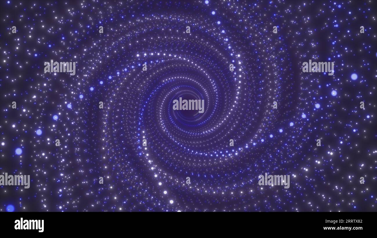 3d dots tunnel network hi-res stock photography and images - Alamy