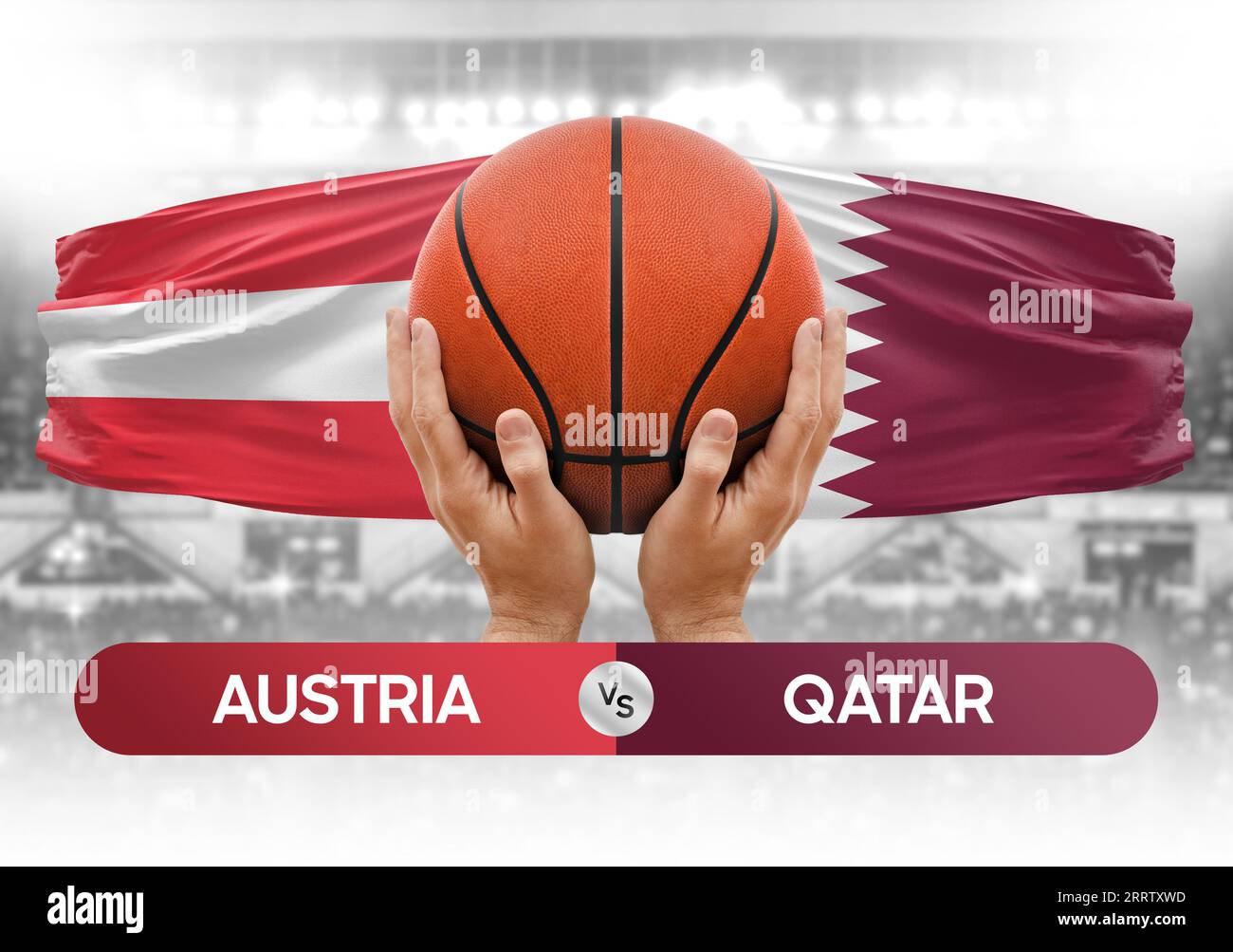 Austria vs Qatar national basketball teams basket ball match ...