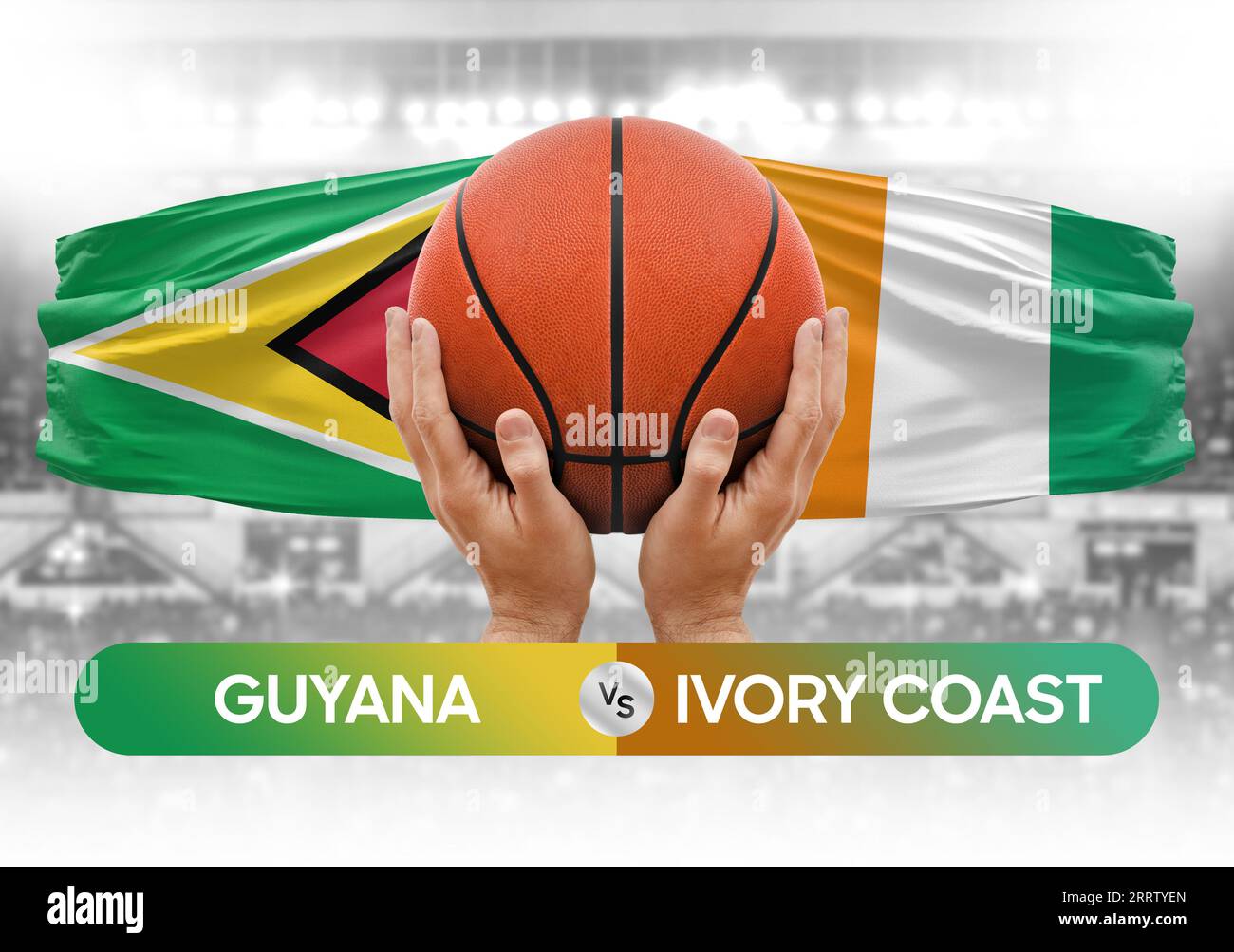 Guyana vs Ivory Coast national basketball teams basket ball match ...