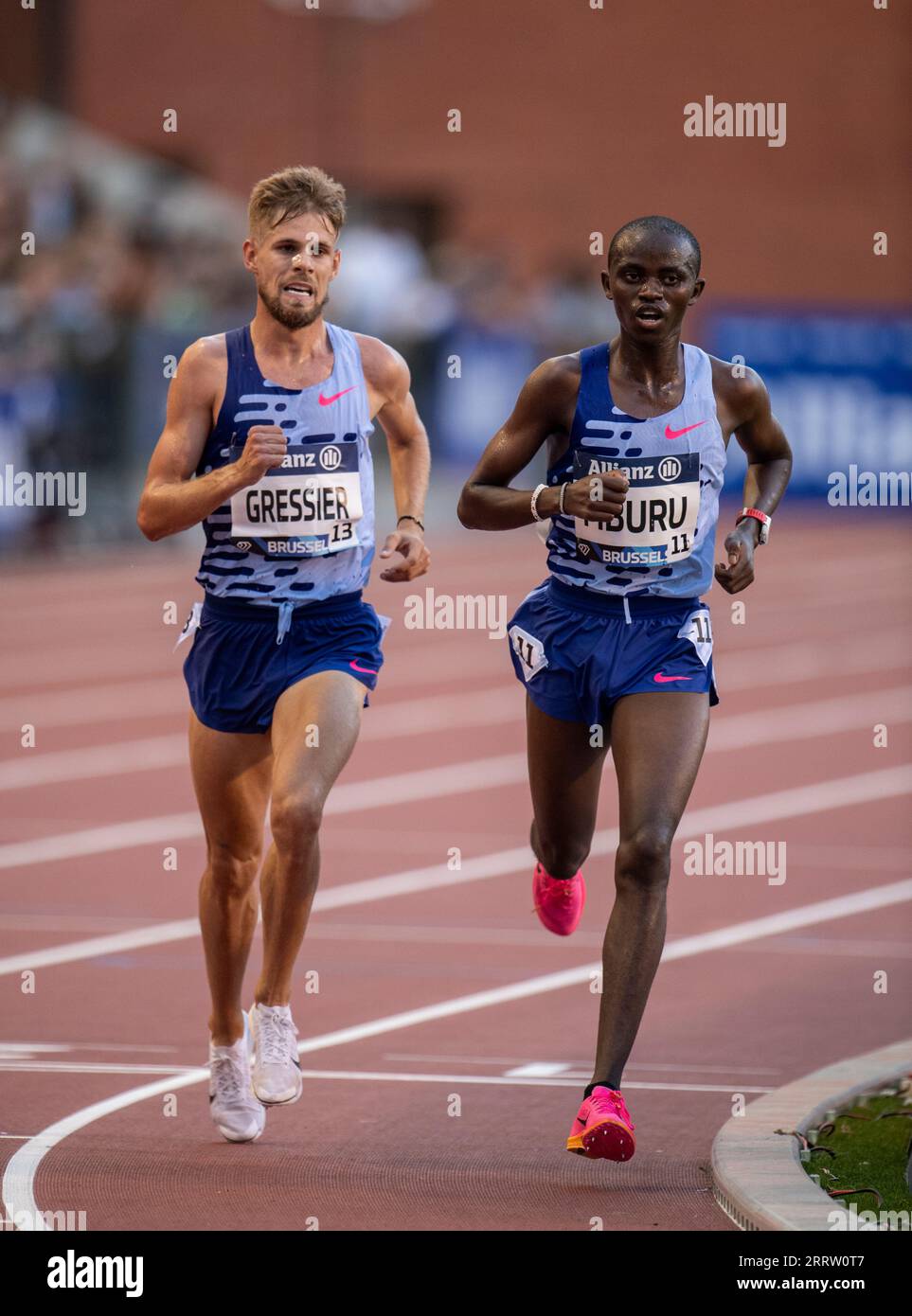 Jimmy Gressier of France competing in the men’s 10,000m at the Allianz ...