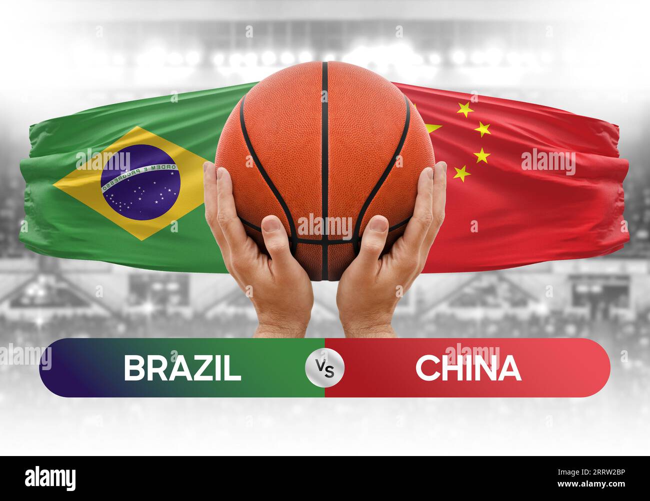 Brazil vs China national basketball teams basket ball match competition ...