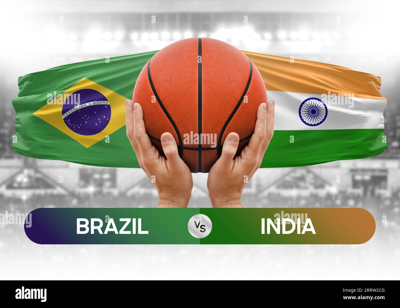 Brazil vs India national basketball teams basket ball match competition ...