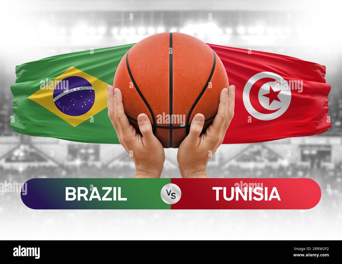 Brazil vs Tunisia national basketball teams basket ball match ...