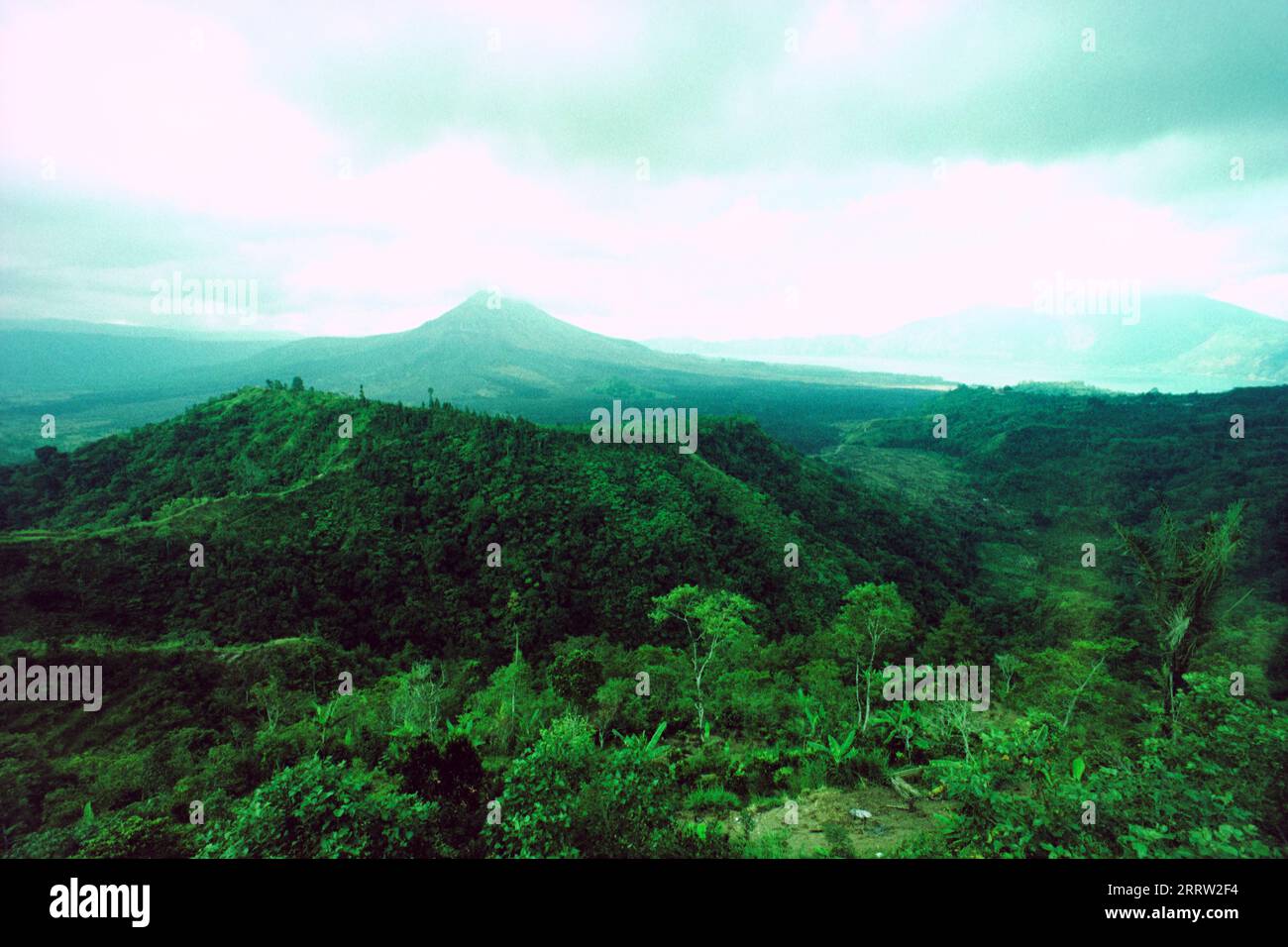 Mount Agung at dawn on the island of Bali Stock Photo - Alamy