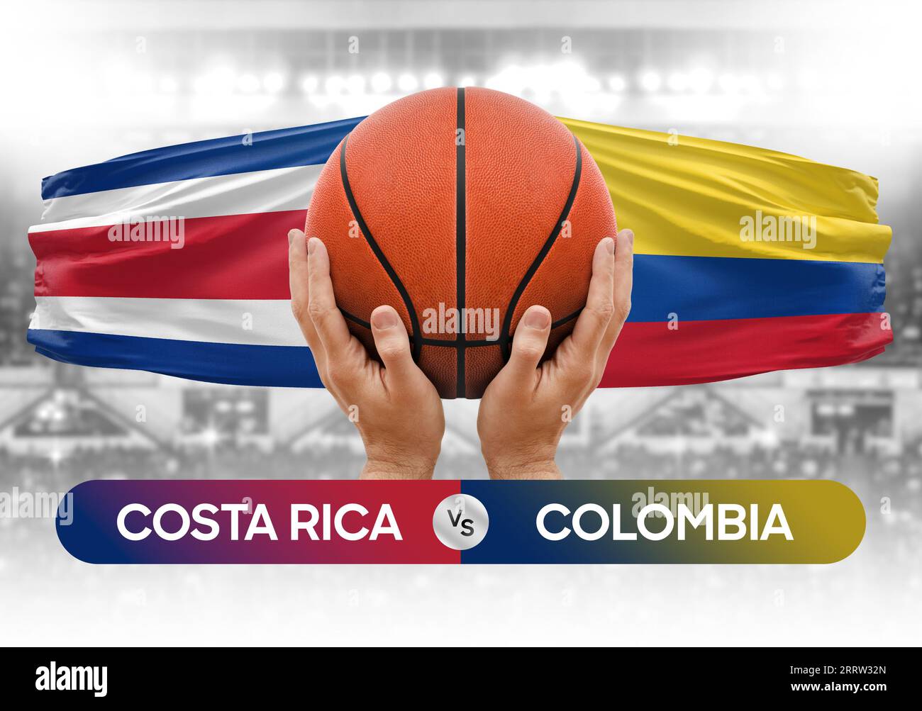 Costa Rica vs Colombia national basketball teams basket ball match ...