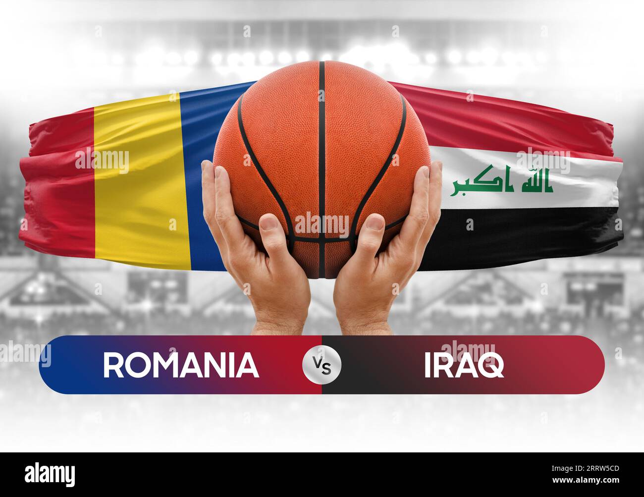 Romania vs Iraq national basketball teams basket ball match competition ...