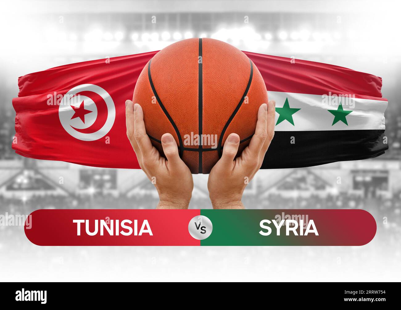 Tunisia vs Syria national basketball teams basket ball match ...