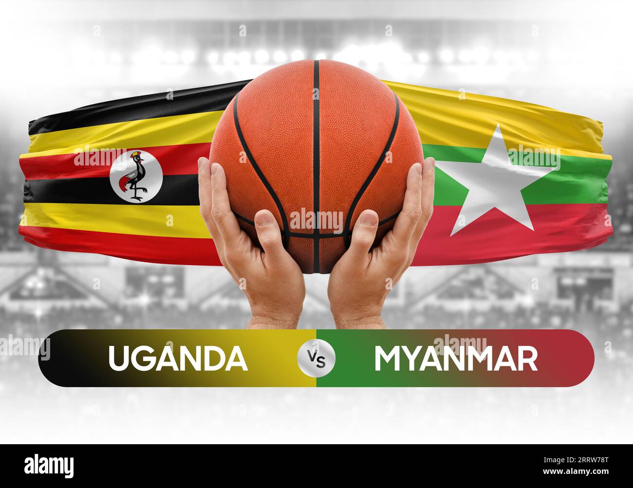 Uganda vs Myanmar national basketball teams basket ball match ...