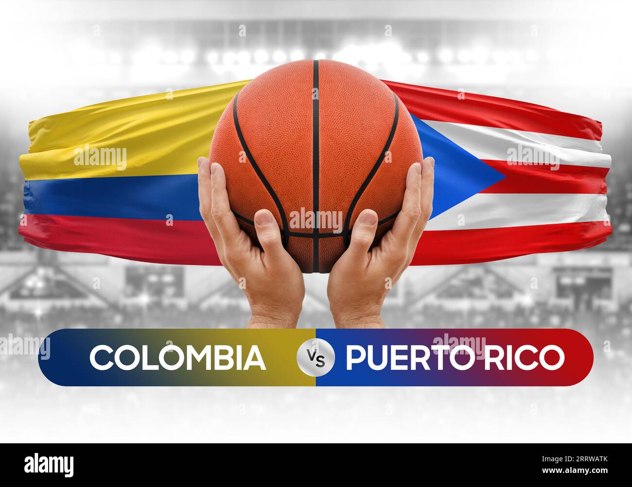 Colombia vs Puerto Rico national basketball teams basket ball match ...