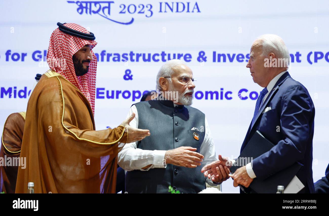 Saudi Arabian Crown Prince Mohammed bin Salman Al Saud, left, U.S ...