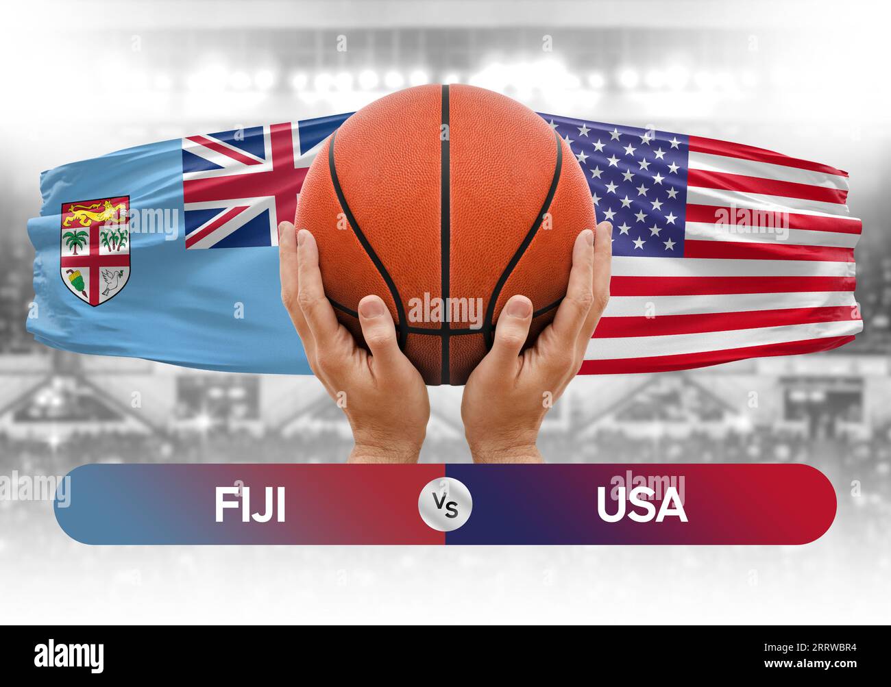 Fiji vs USA national basketball teams basket ball match competition cup ...