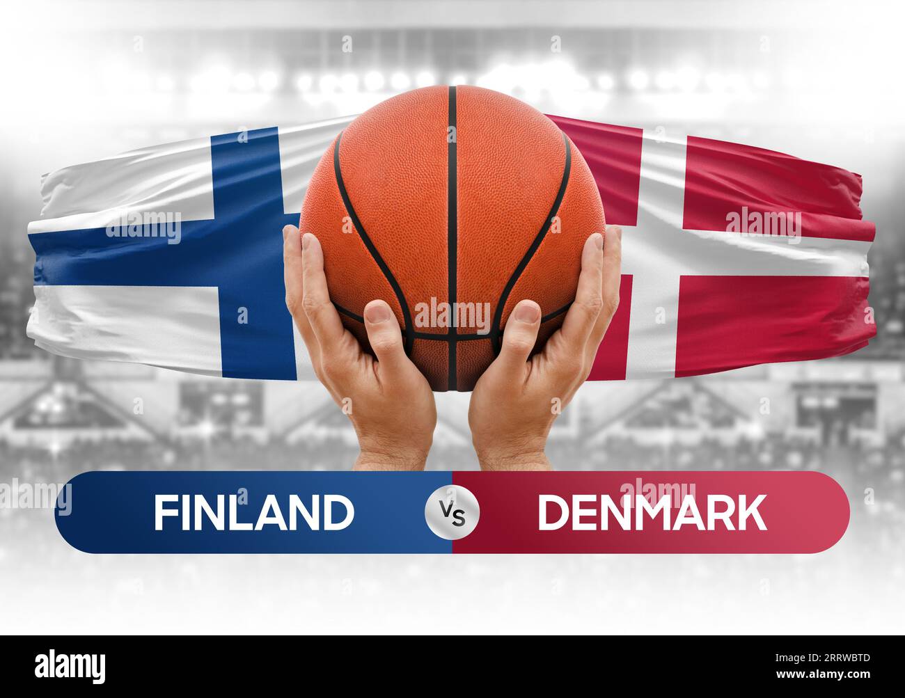 Finland vs Denmark national basketball teams basket ball match ...