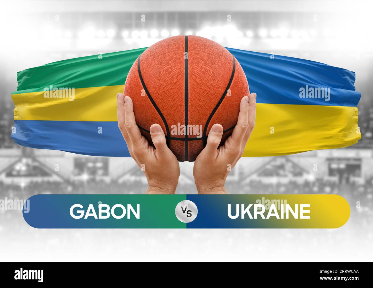 Gabon vs Ukraine national basketball teams basket ball match ...