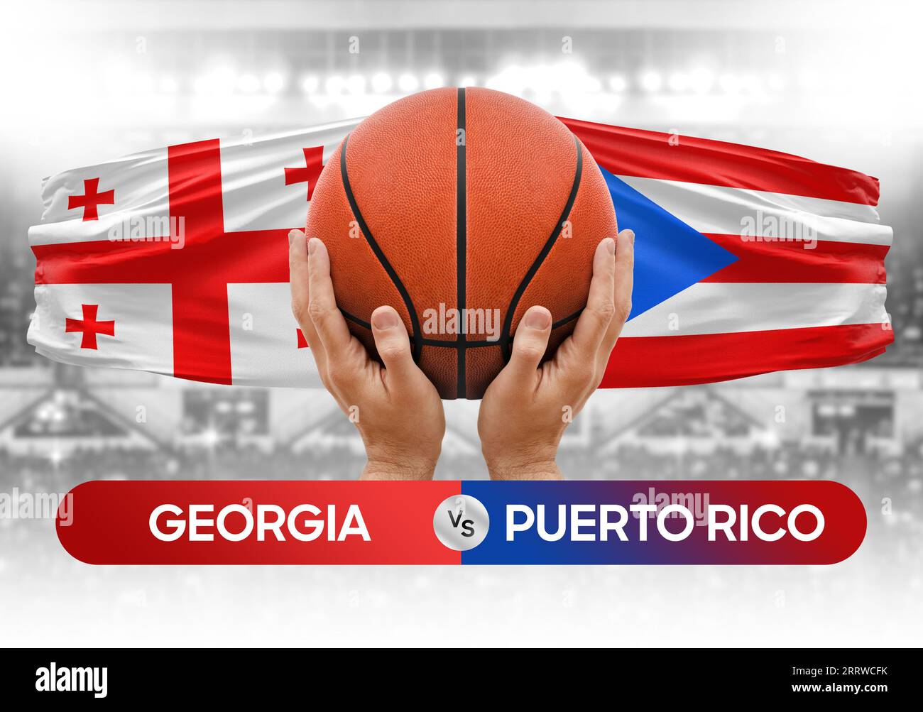 Georgia vs Puerto Rico national basketball teams basket ball match ...